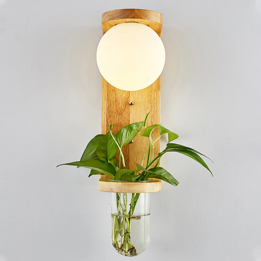 Nordic Style Wall Lamp Indoor Stair Light Home Hallway Lamp with Plant ...