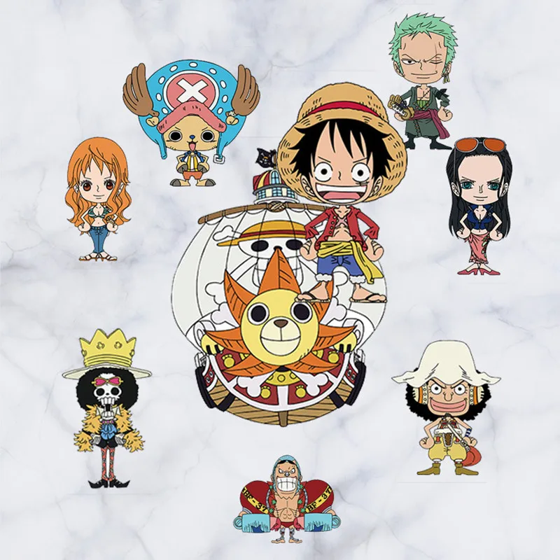 Anime hero wall decals funny Pirates 3d vinyl mural stickers kids room ...