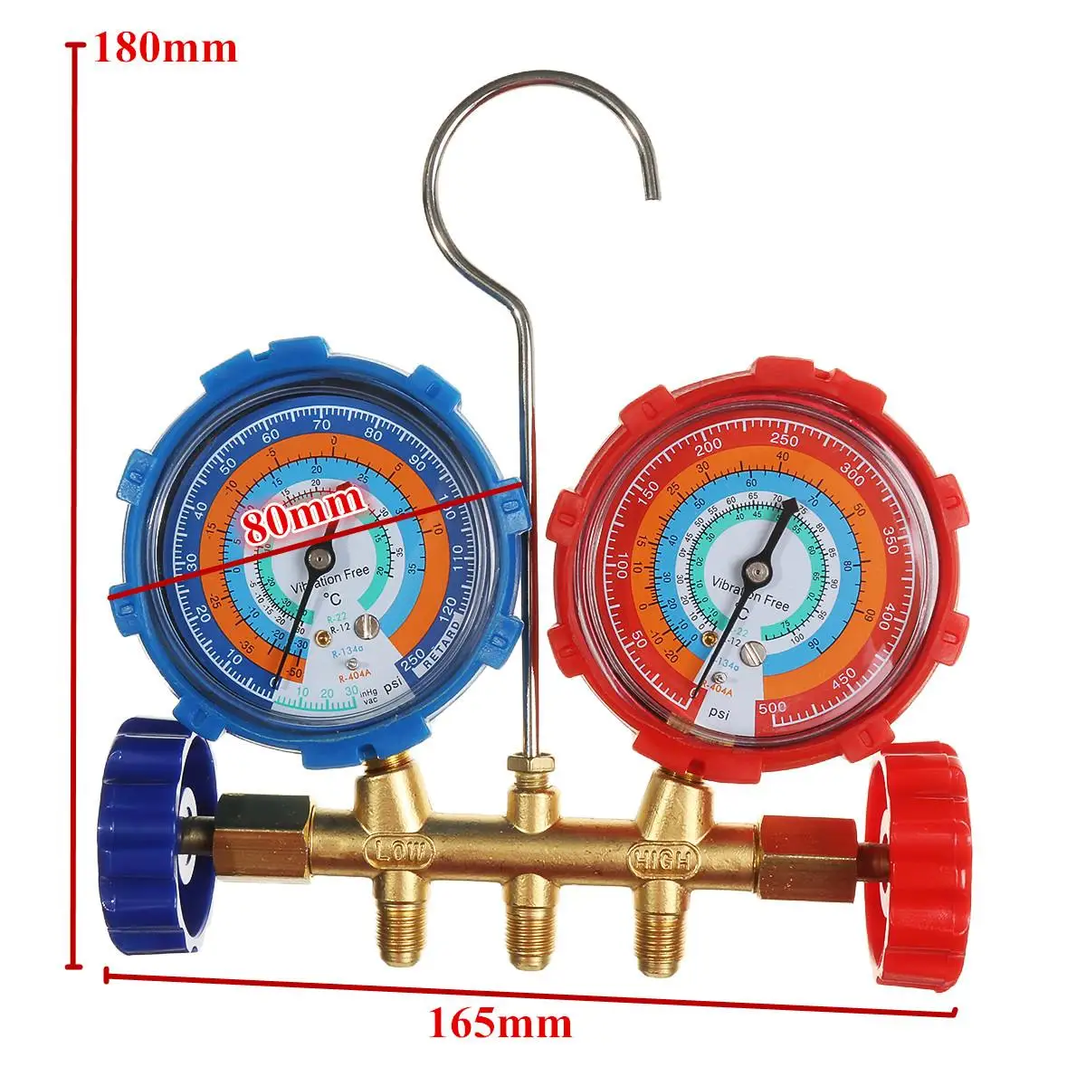 New 134a Manifold Gauge Air Conditioning Fluorine Refrigerant Table ...