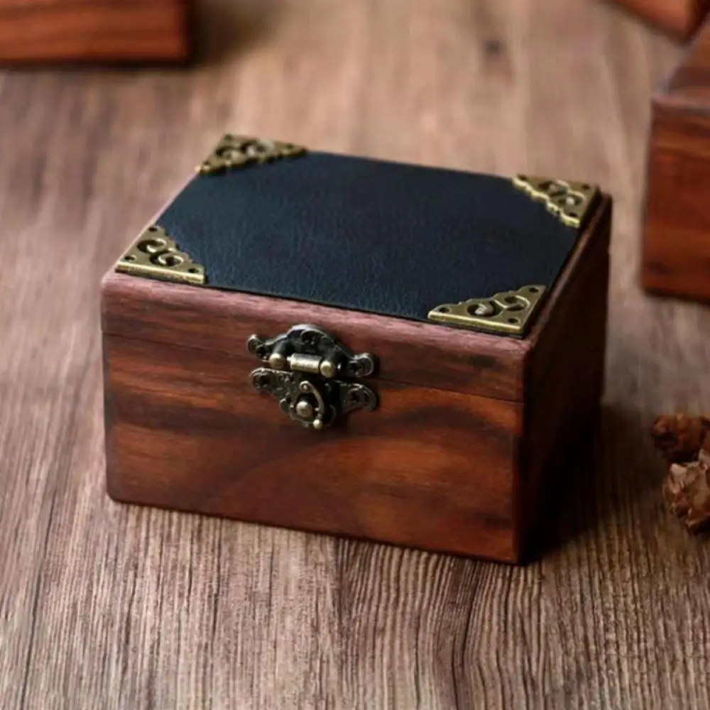 DIY-Vintage-Retro-Notebook-Suitcase-Wooden-Jewelry-Box-Latches-Hasp ...