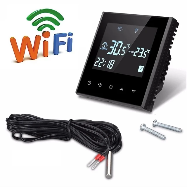220V 16A Hy03We-4 Smart Wifi Termosztát Elektromos Padlófűtési Hőmérséklet-Vezérlő A Szoba ...