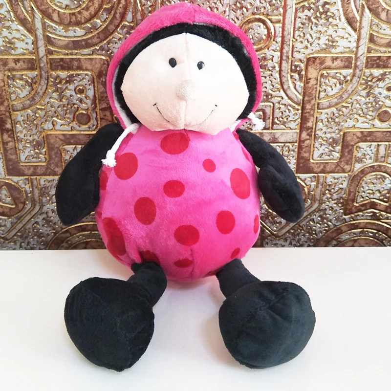 Children Plush Stuffed Toys Ladybug With Hat 35cm Baby Kid For ...