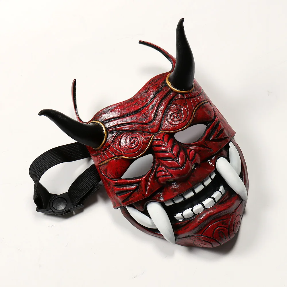Samurai Scary Prajna Full Face Cosplay Mask - AllCosplay.com