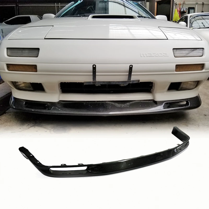 Car styling For Mazda RX7 FC3S JDM Style Carbon Fiber Front Lip Glossy ...