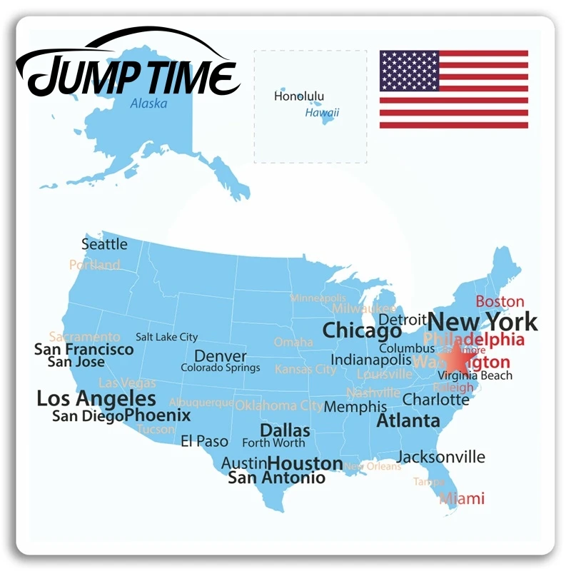 Stickers, Labels & Tags USA Map Sticker Water Proof Vinyl Bumper ...