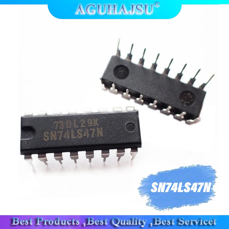 10PCS-SN74LS47N-DIP16-SN74LS47-DIP-74LS47N-74LS47-molewei-new-LED ...