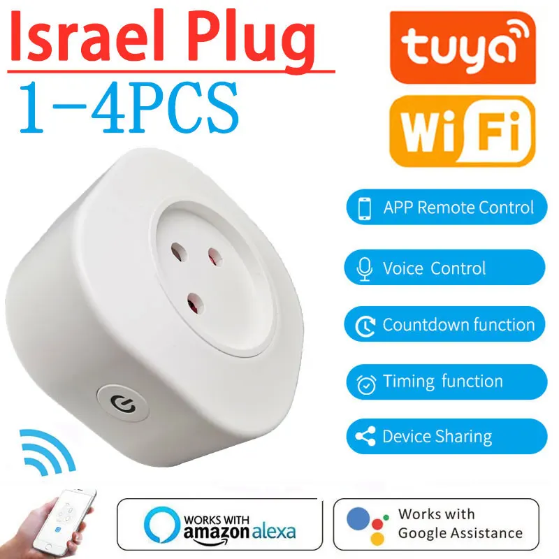 16a Israel Smart Wifi Power Plug Smart Wifi Wireless Socket Outlet Work ...