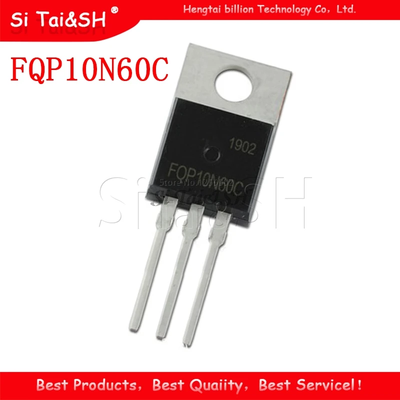 10 pces fqp10n60c para 220 10n60c 10n60 to220 novo mos fet transistor ...