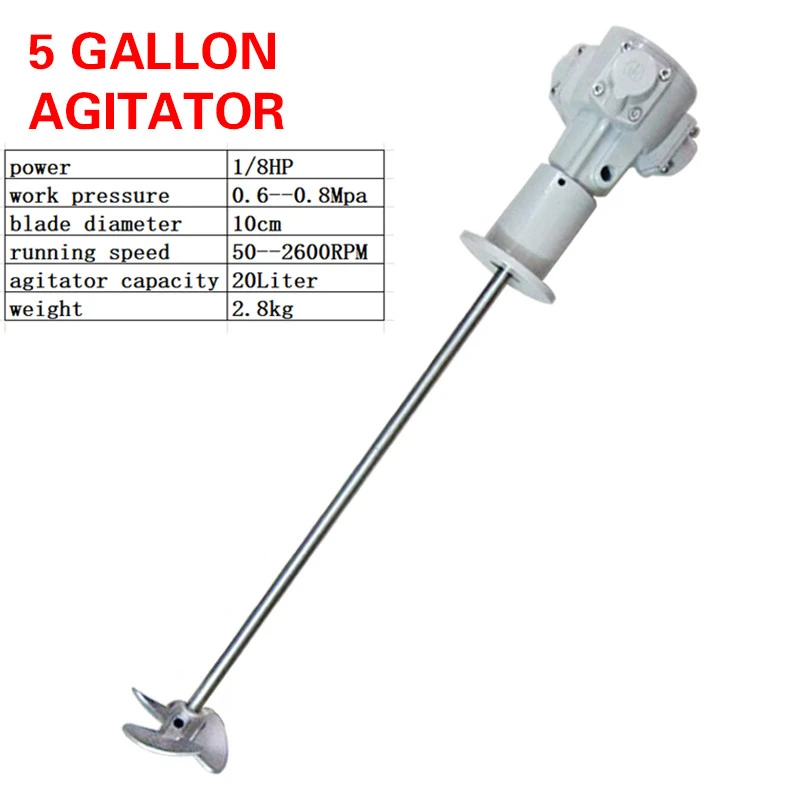 5 Gallon Paint Agitator Machine 20 Liter Stirrer Capacity Pneumatic ...