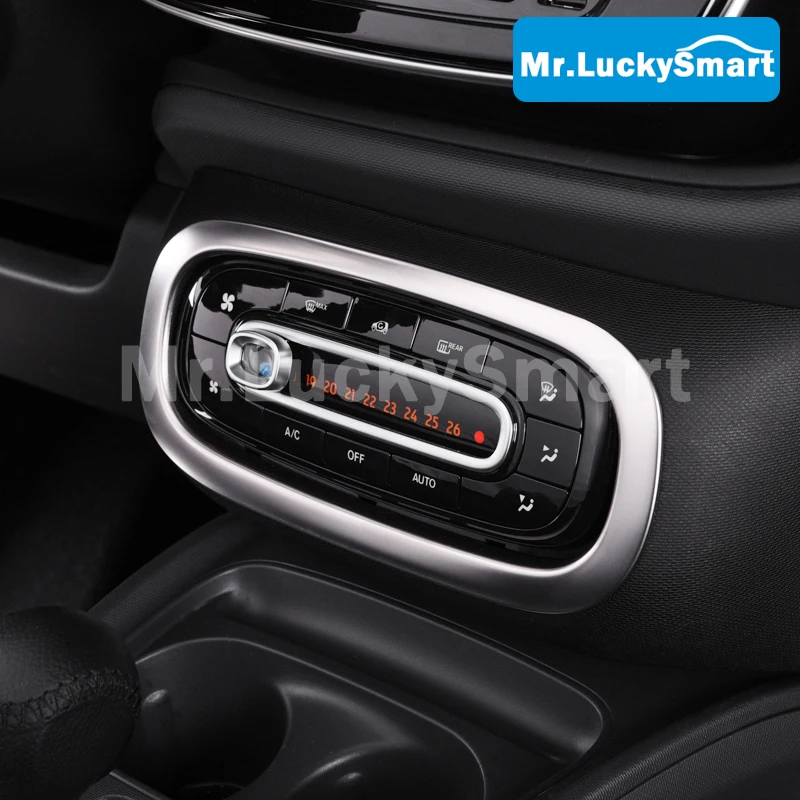 Car Air Conditioning Adjustment Panel Stainless Steel Decorative Cover ...