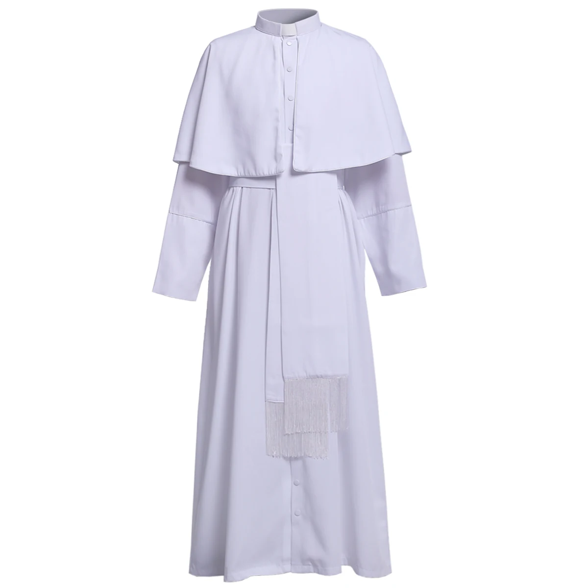 Robe-Blanche-Unisexe-pour-Adulte-Uniforme-de-Missionnaire-P-re-glise ...