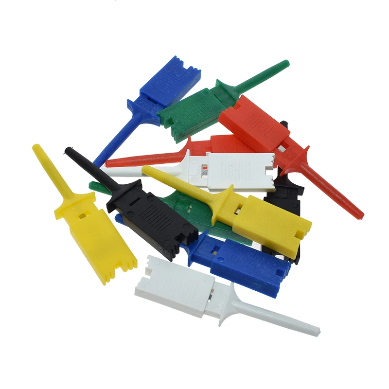 Wholesale 60PCS 6 Colors Small SMD IC Hook Clip Grabbers Test Probe ...