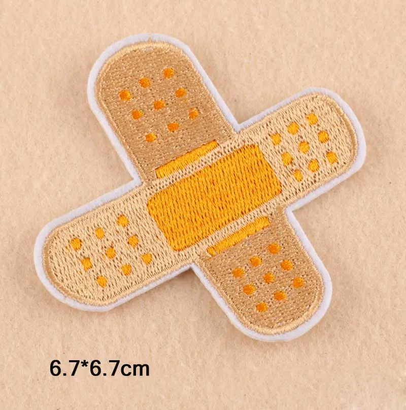 Band Aid Embroidered Iron On Patch Fiber Arts Art & Collectibles etna ...