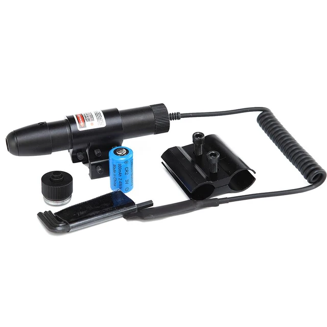 Tactical Laser Sight Adjustable 650nm Red Dot Laser Designator Hunting ...