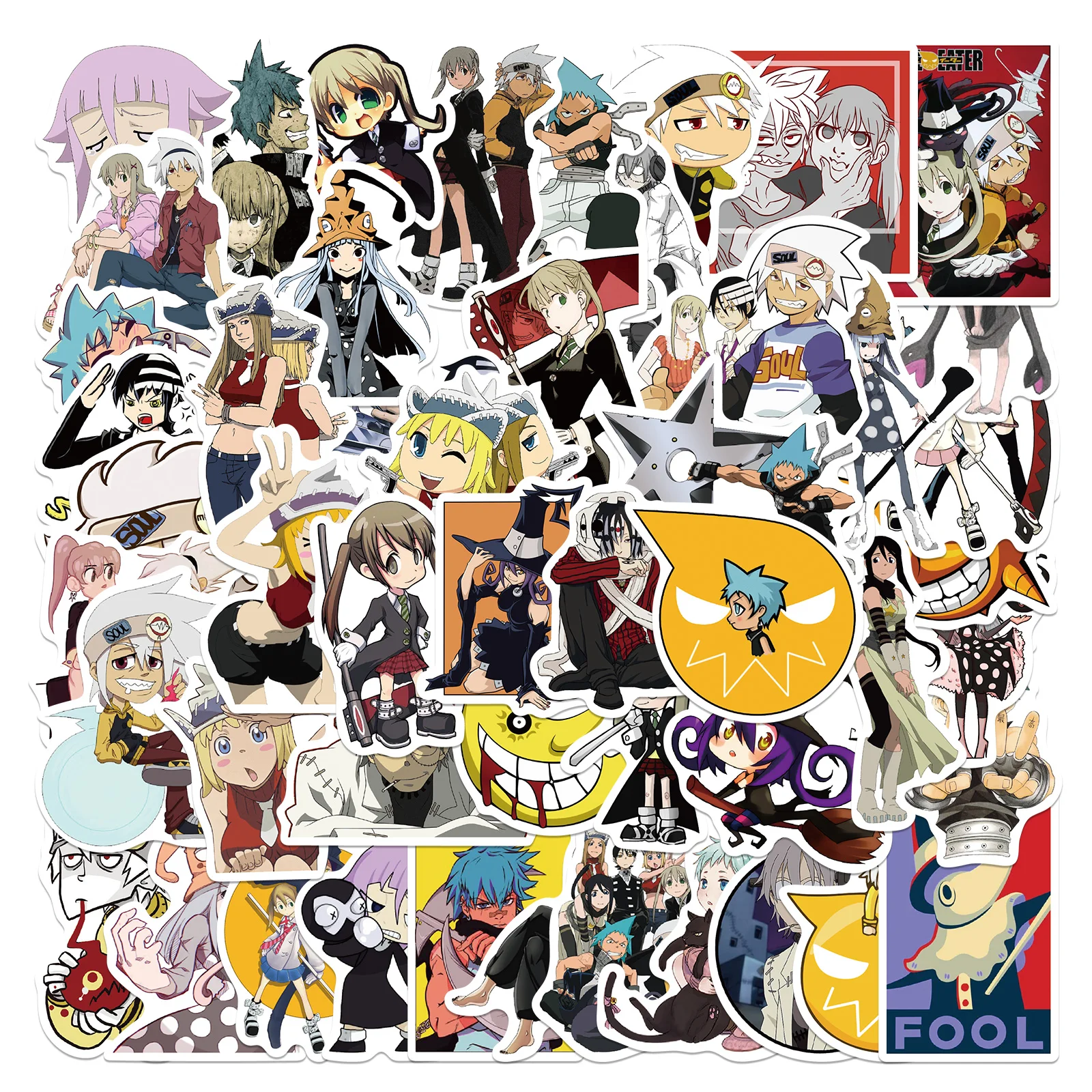 25/50PCS Soul Eater Anime Stickers Cartoon Graffiti Decal Toy For Kids ...