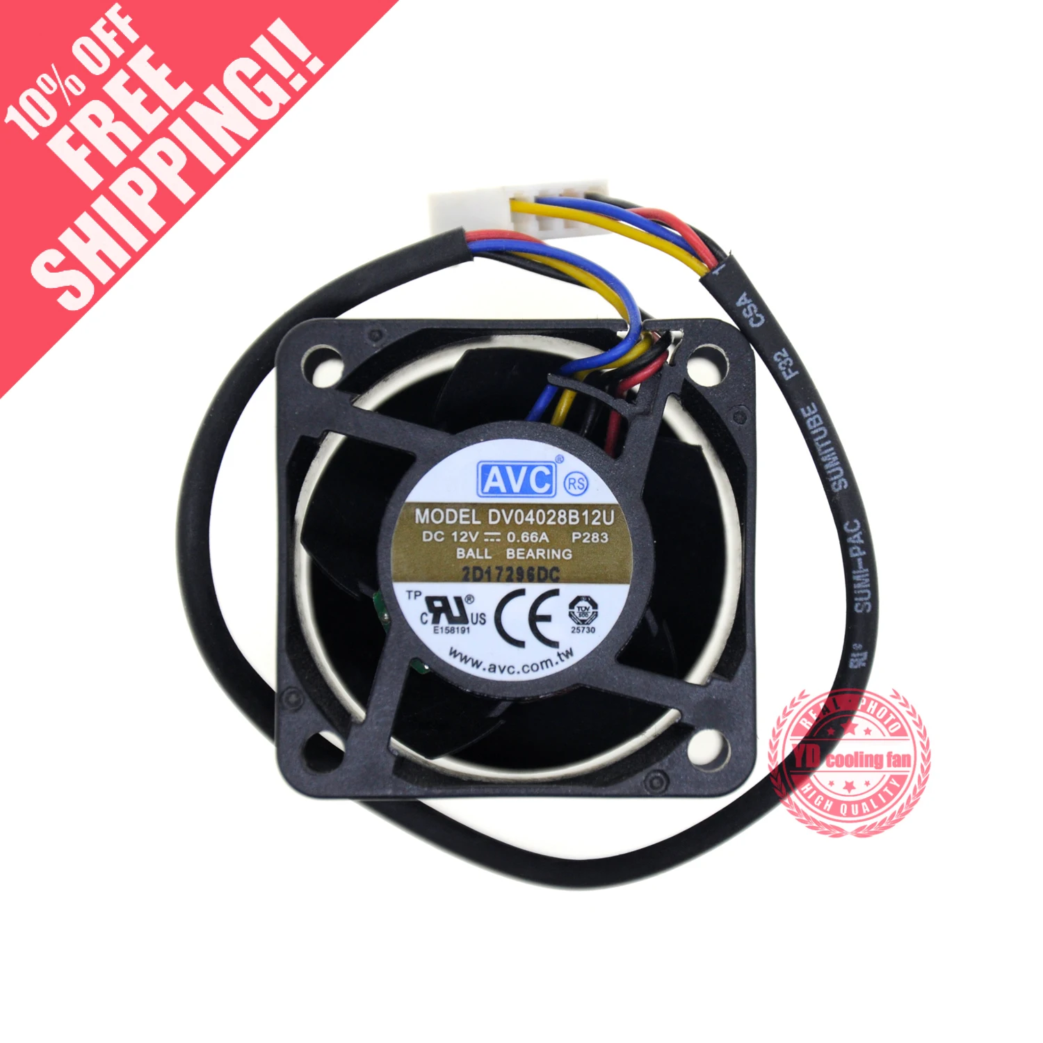 새로운 AVC 4CM 4028 12v 0.66A DB04028B12U 4CM 서버 냉각 팬|cooling fan|server ...