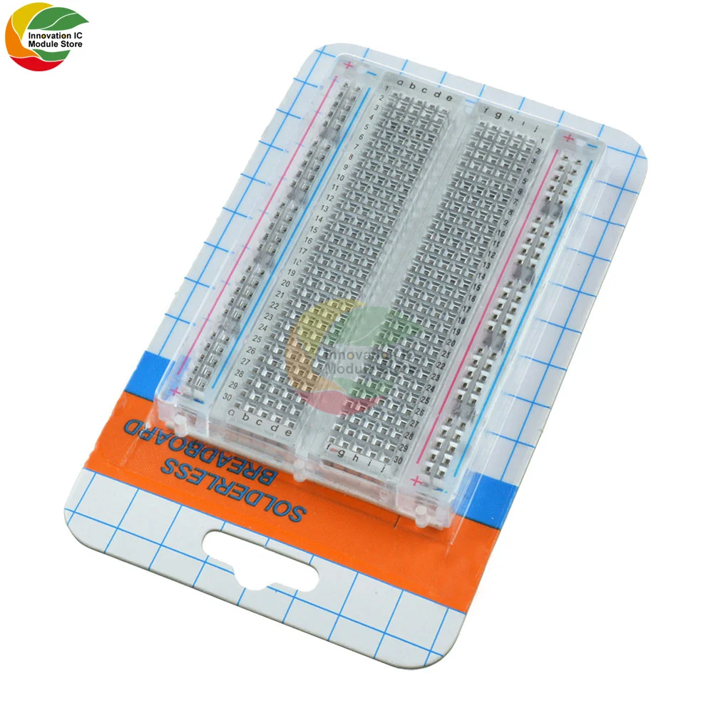 Ziqqucu-New-Mini-Solderless-Breadboard-Transparent-Material-400-Points ...
