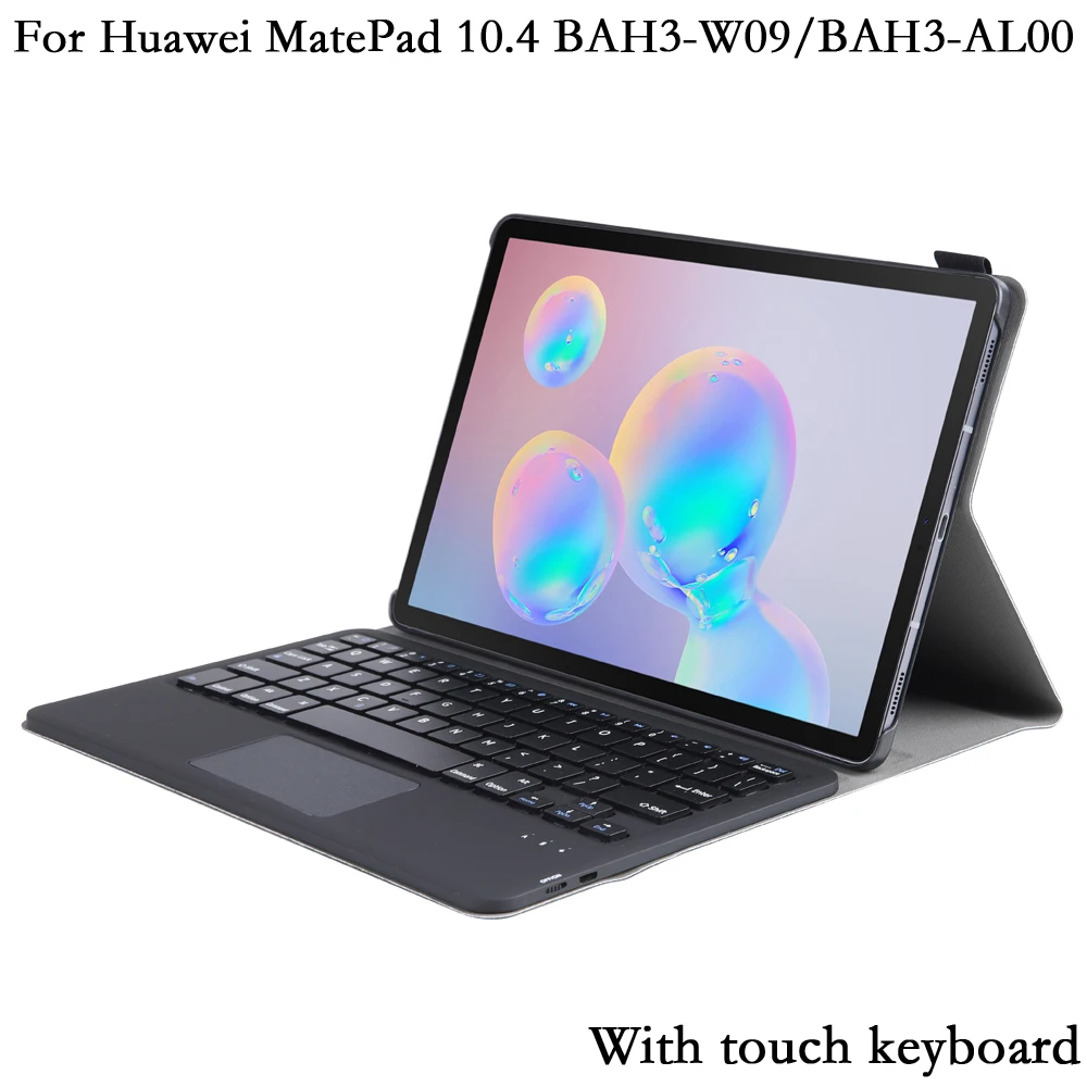 Touch-Bluetooth-Keyboard-Flip-Tablet-Case-for-Huawei-MatePad-10-4-BAH3 ...