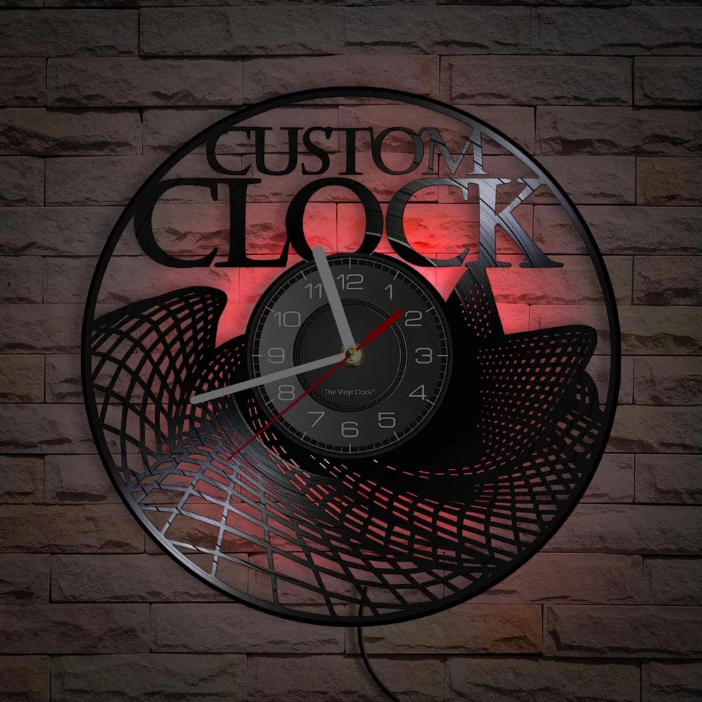 Home & Living 11.8'' Wall Clock Seat Design Vinyl Clock Decal,3D Red ...