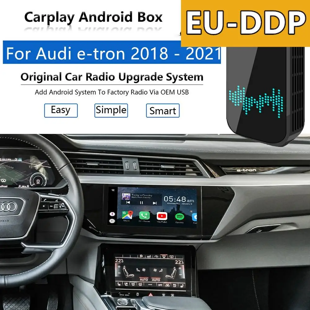 Radio Carplay upgrade Android Auto Audio For Audi e tron 2018 2021 USB Apple Wireless AI Box Car Multimedia Player Mirror Link AliExpress