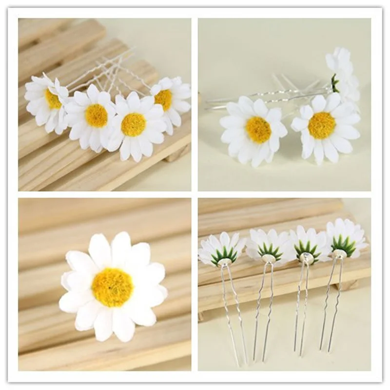 New-1Pcs-Boho-Summer-Sunflower-Daisy-Hairpin-Cuff-Clip-Headband-Hair ...