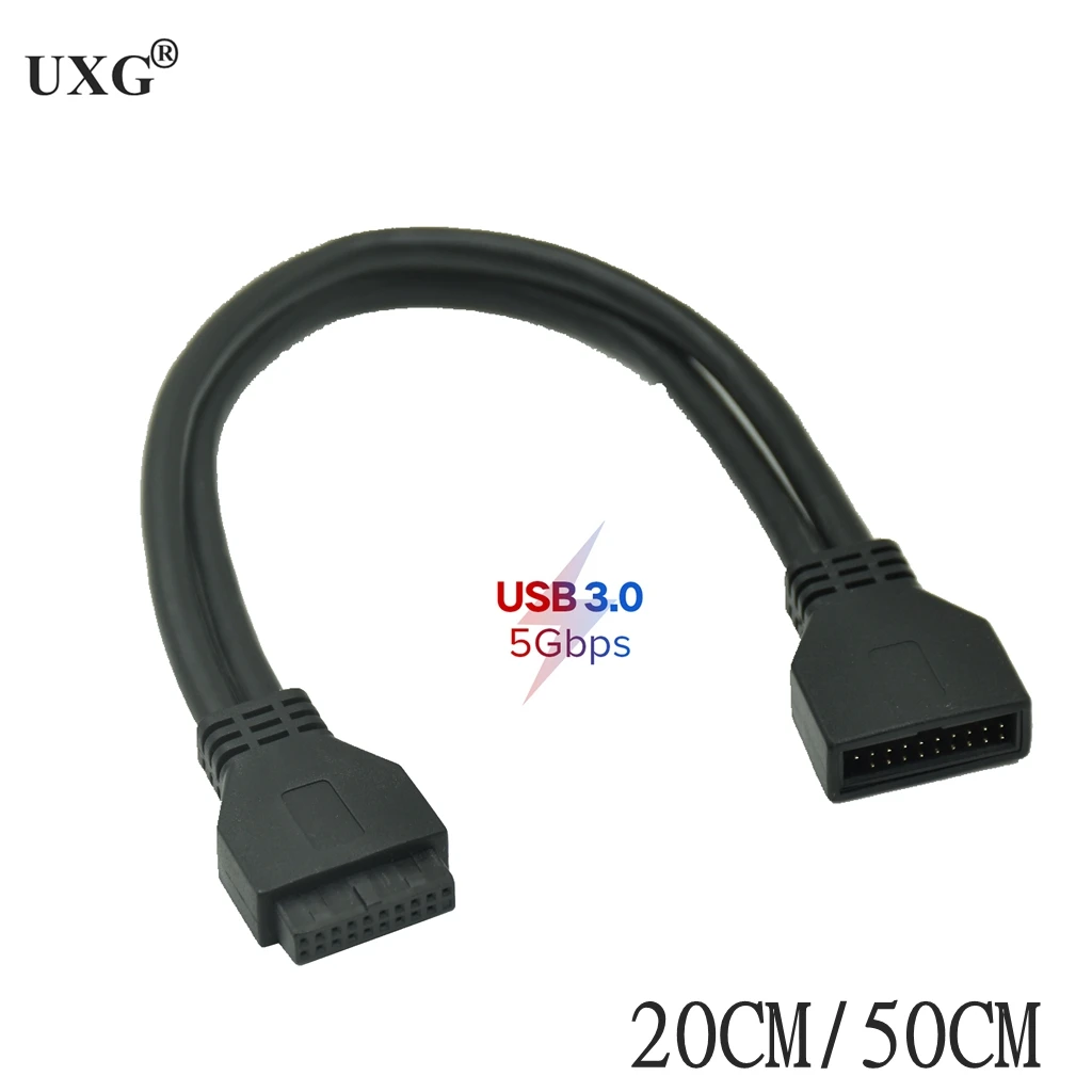 Low-Profile-Header-Small-Mini-USB-3-0-19-20-Pin-Internal-Extension-Flat ...