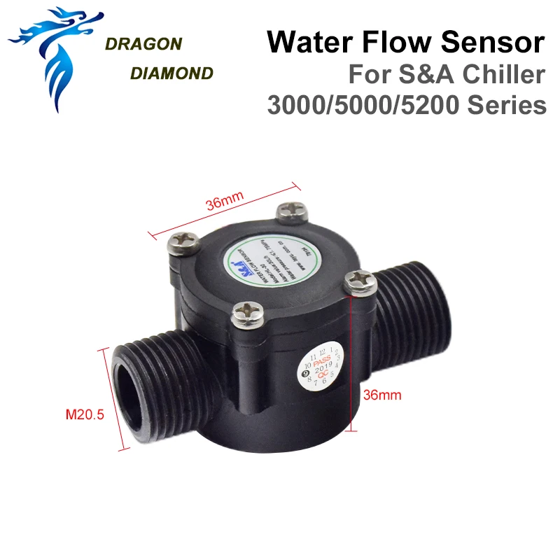 Dragon Diamond Water Flow Switch Sensor Cw3000 Cw5000 Cw5200 For S&a ...