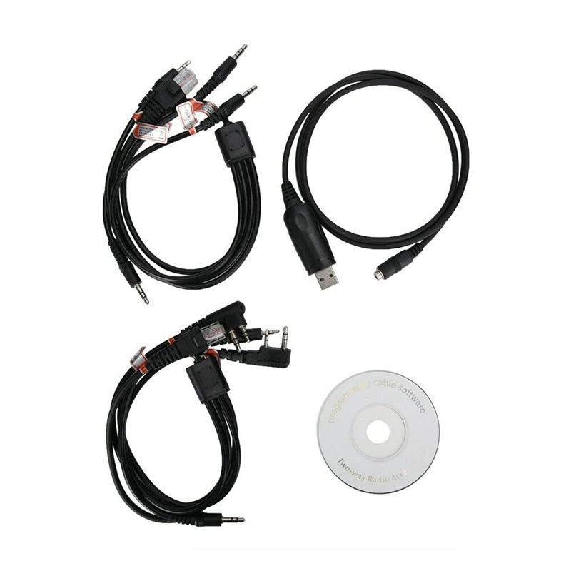8 in 1 Usb Programming Cable for Motorola Kenwood Baofeng Radios ...