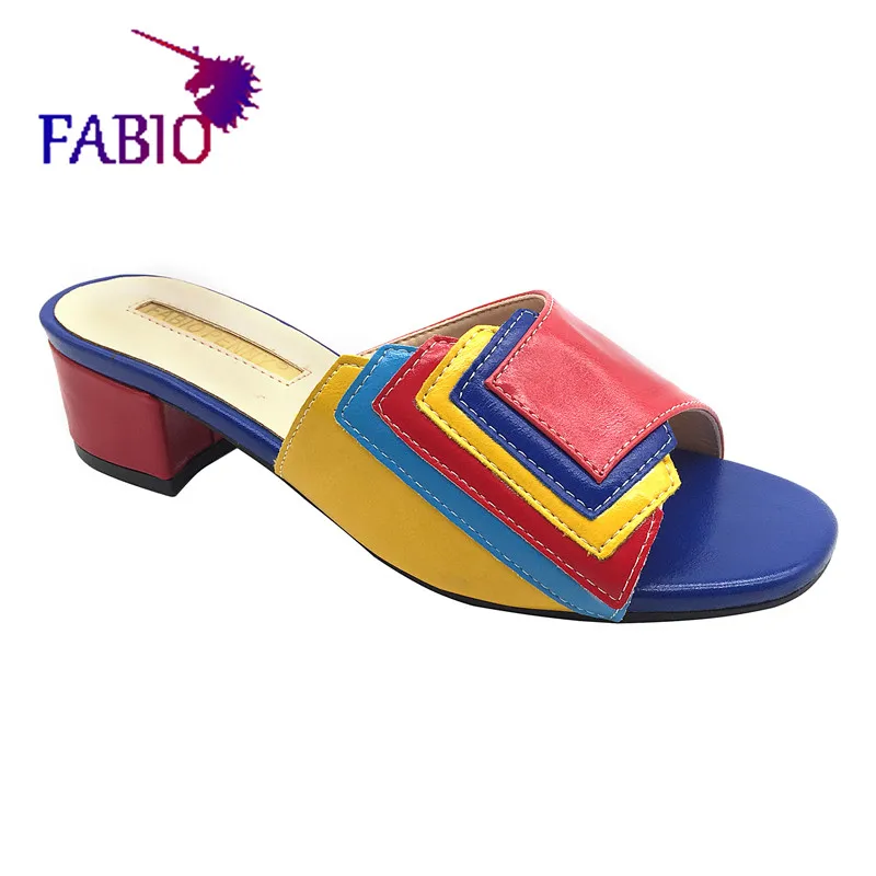 Fashionable-and-delicate-Patchwork-multi-color-ladies-slippers-women-s ...
