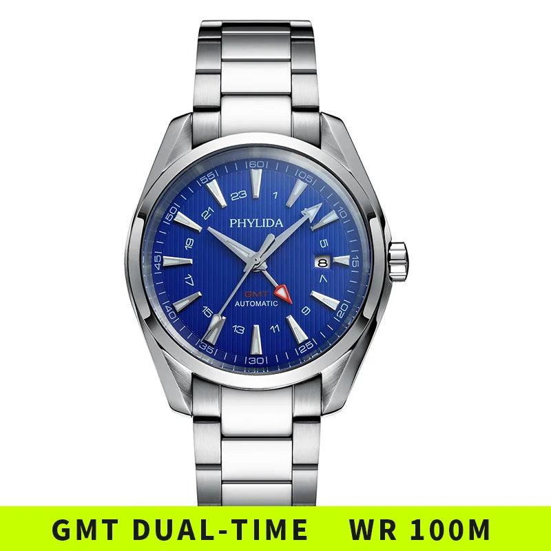 10BAR Water resistant Automatic GMT Watch Fashion Luxury Mechanical ...