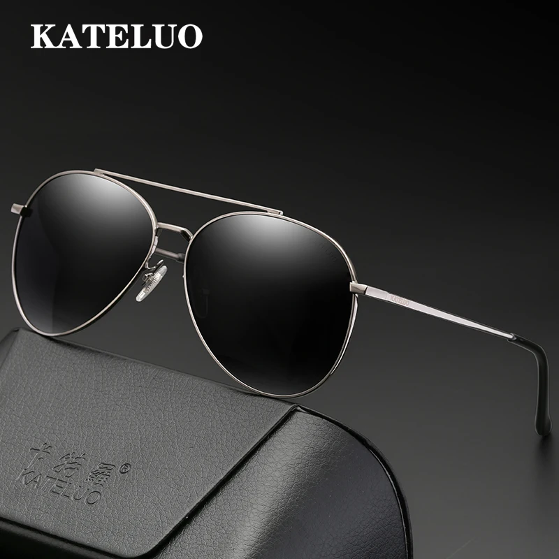 KATELUO-Brand-Polarized-Men-s-Pilot-Sunglasses-Alloy-Male-Classical-Sun-Glasses-Eyewear ...