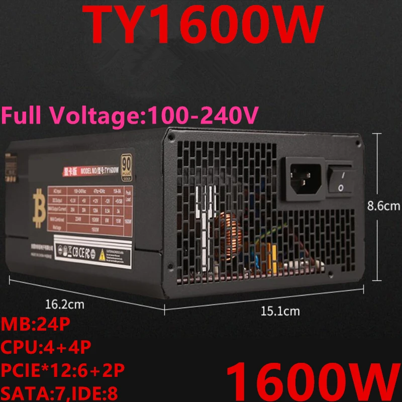 Miner PSU For TopMonutain 570 580 1060 1070 6-card Multi-channel Rated ...