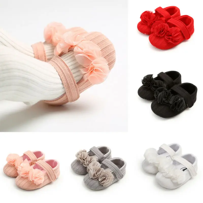 Chaussures de berceau pour bébés filles | Baskets à semelle souple et ...