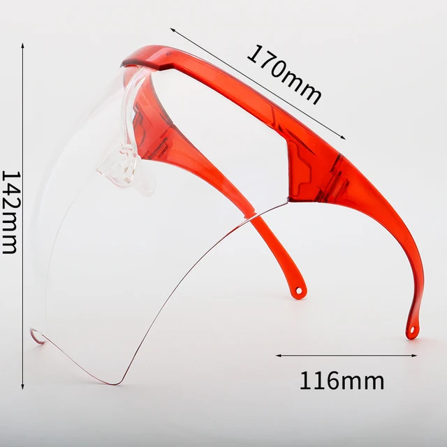 2021 Transparent Protective Mask Full Face Shield Dustproof Goggles ...