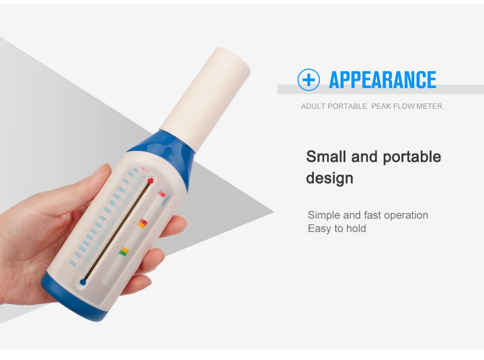 Portable Breathing Monitoring Spirometer Lungs Peak Flow Meter – Super ...