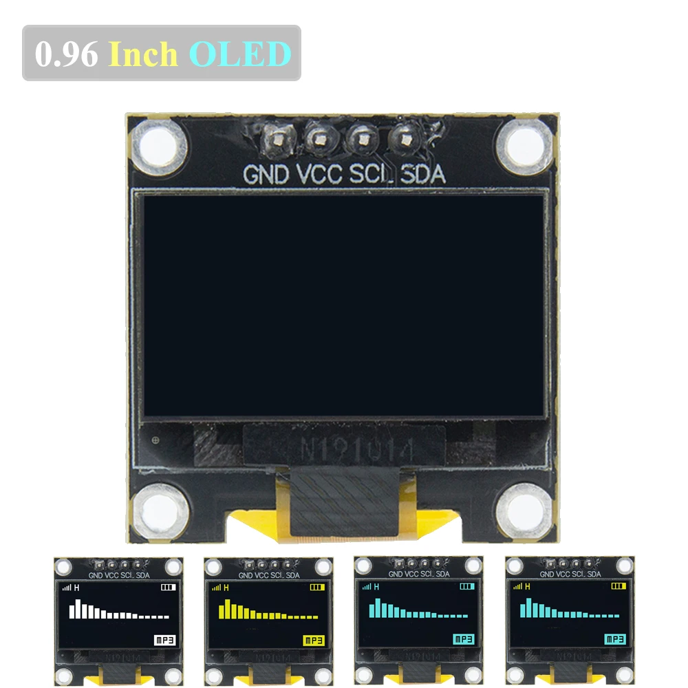0.96 Inch Iic Serial White Oled Display Module 128x64 I2c Ssd1306 Lcd ...