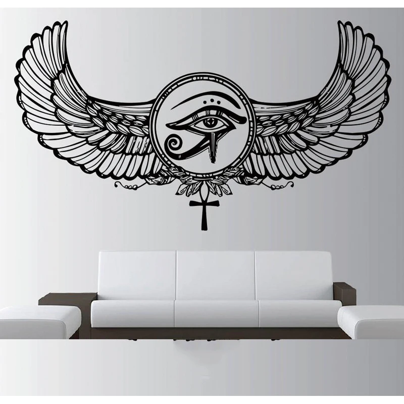 Home & Living Ancient Egypt Pyramid Pharaohs Egyptian Symbols Wall ...