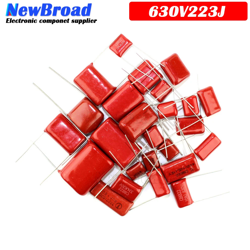 10PCS 630V223J 10 22NF Passo 223 MM 630V 0.022uF CBB capacitor de filme ...