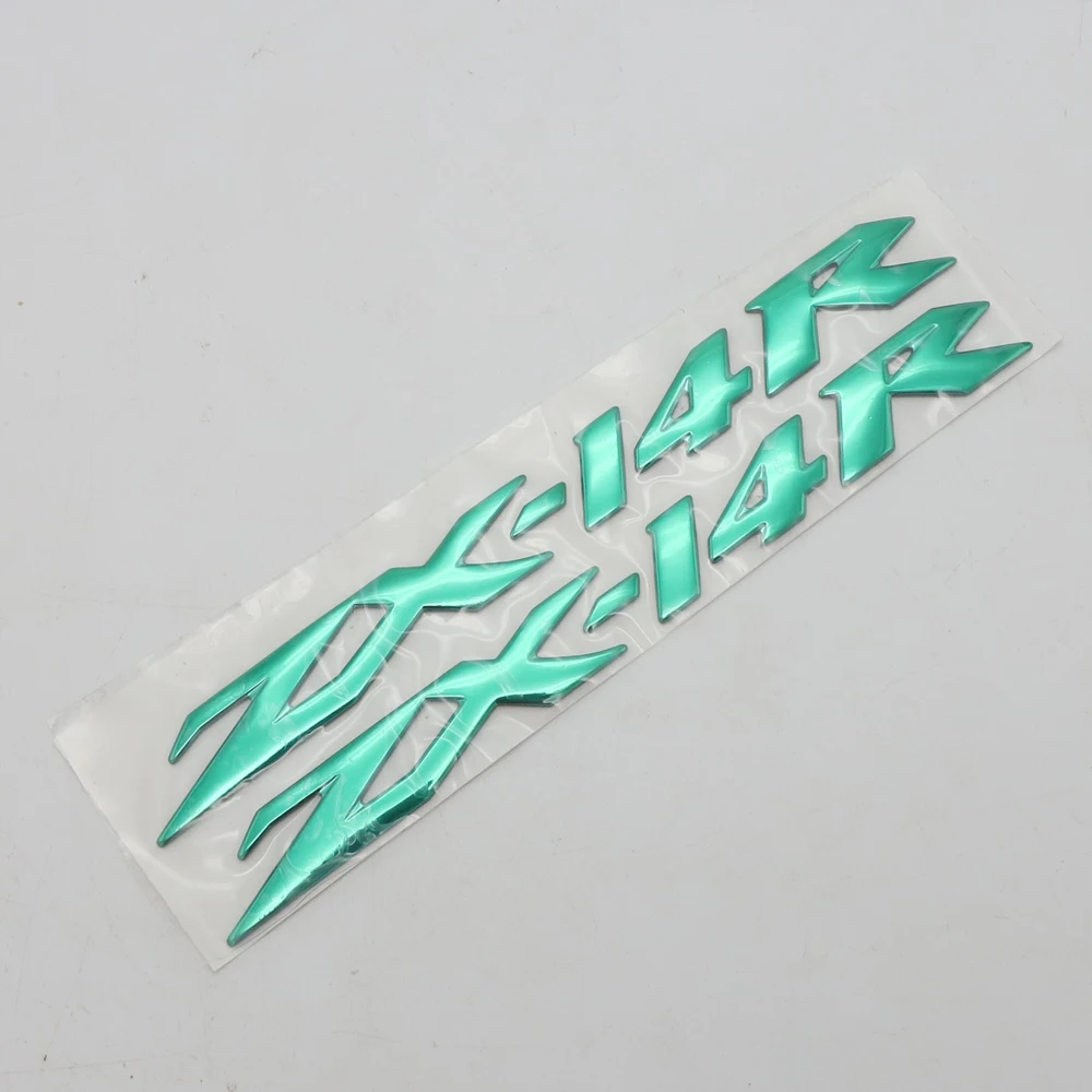 Motorcycle Emblem Badge Decal 3D Tank Wheel Logo For Kawasaki ZX-14R ...