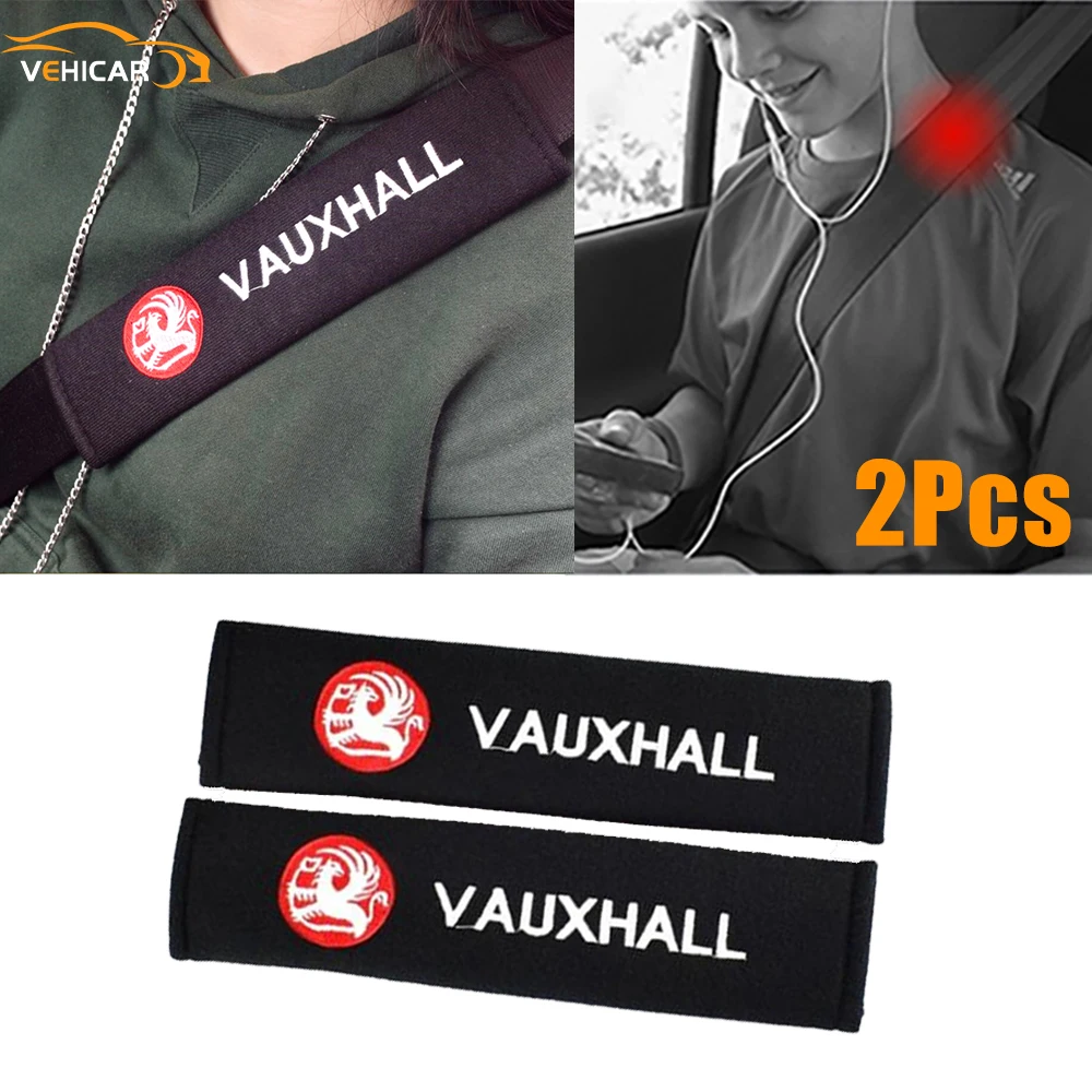 Vehicar 2pcs Seat Belt Covers Cotton Car Safety Belt Pad Vauxhall Safety Belt Pads For Vehicle ...