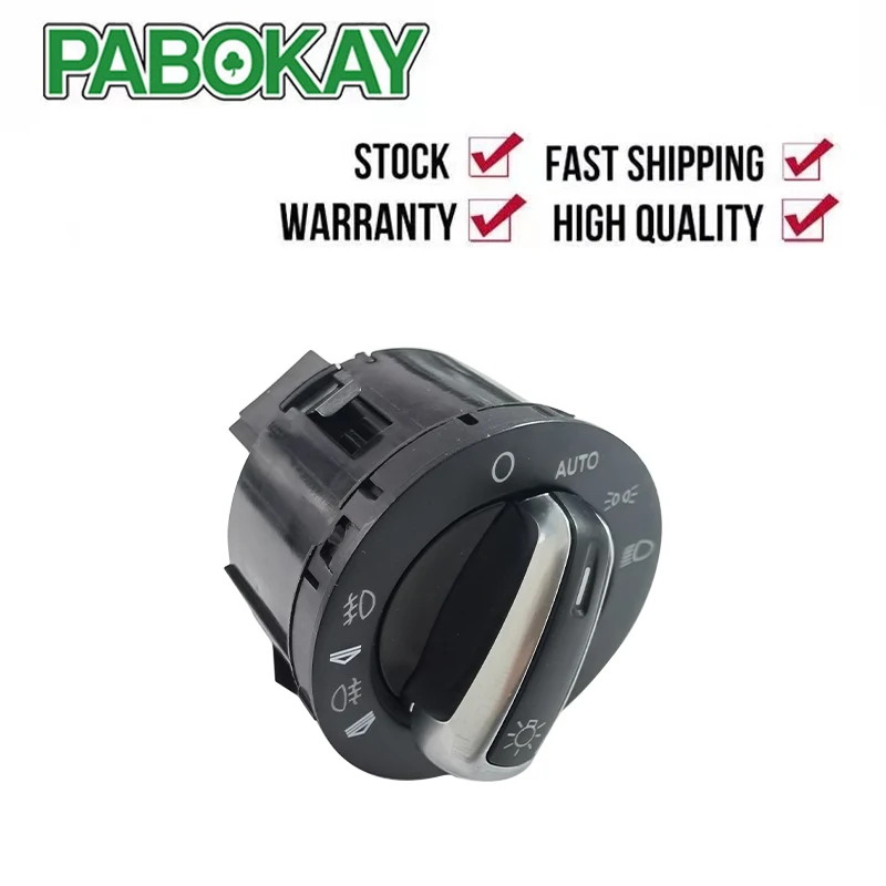 Chrome-Headlight-Switch-Control-Fog-Light-Switch-Control-For-Audi-A6-S6 ...