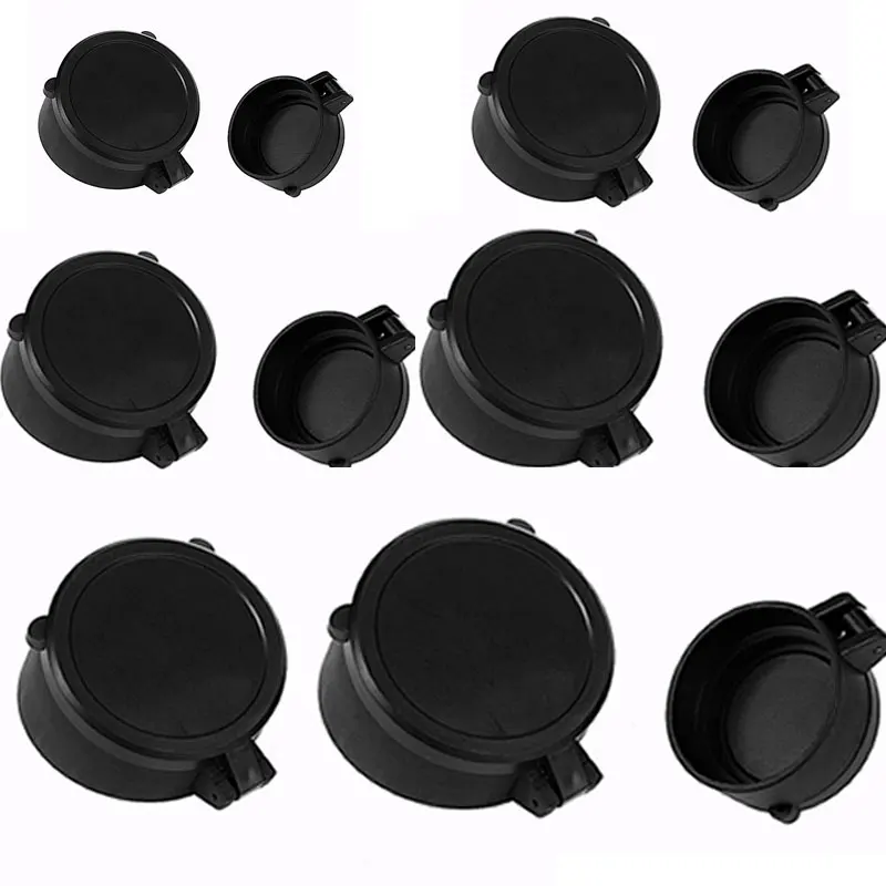 Rifle Scope Protection Covers Quick Flip Up Open Lens Cap Eye Protect ...