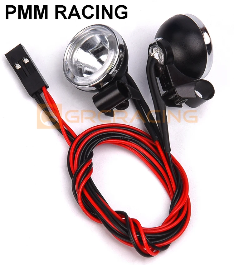2pcs Led Spotlight Headlamp Dome Light 18/20mm for 1/10 1/8 RC Crawler Car Traxxas TRX4 G500 ...