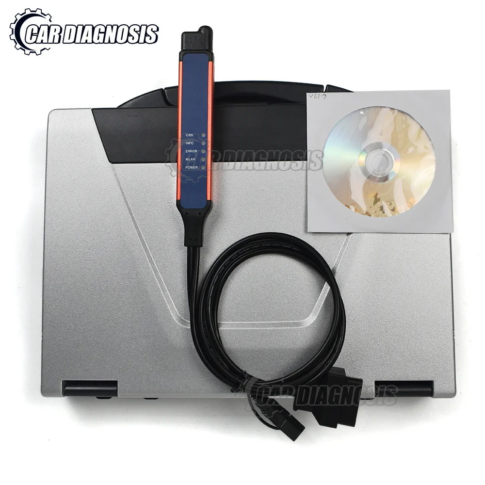 Scania 트럭 VCI3 VCI 3 스캐너 Wifi 2.44.1 CF52 휴대용 퍼스널 컴퓨터 가득 차있는 칩 USB 면허 ...