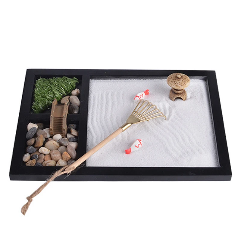 Zen Garden Sand Meditation Peaceful Relax Decoration Set Spiritual ...