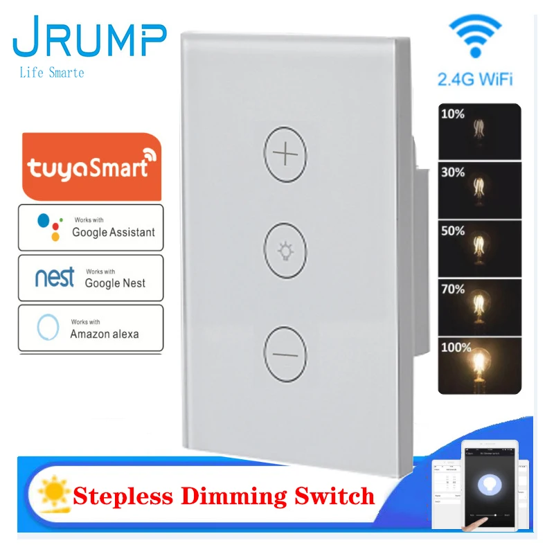 Dimmer Interruptor WiFi Táctil Dimerizable