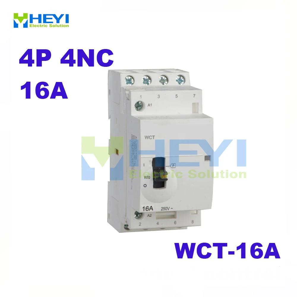 Mini Contactor Wct-16a 4p 4nc 220vac 50hz With Manually-operated ...