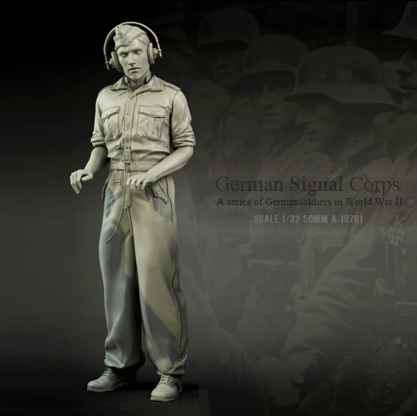 1/35 Resin Kits European Soldier Resin Soldier Self-assembled (50mm) A ...