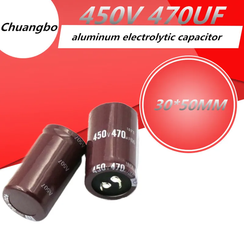 2pcs-10pcs 450V470UF Higt quality aluminum electrolytic capacitor 470UF ...