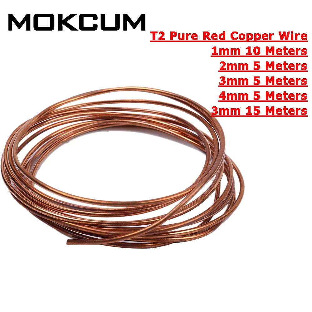 1Mm 2Mm 3Mm 4Mm T2 Murni Kawat Tembaga Merah Kawat Gulungan Tembaga ...